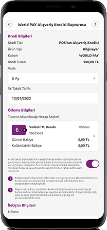 Alışveriş Kredisi | World Pay | Finansal Çözümler | Worldcard