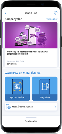 E-Kampüs Ödemeleri | World Pay | Finansal Çözümler | Worldcard